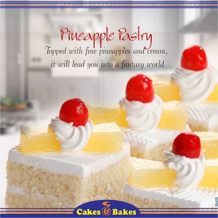Pineapple Pastry - Cakes and Bakes - Medium