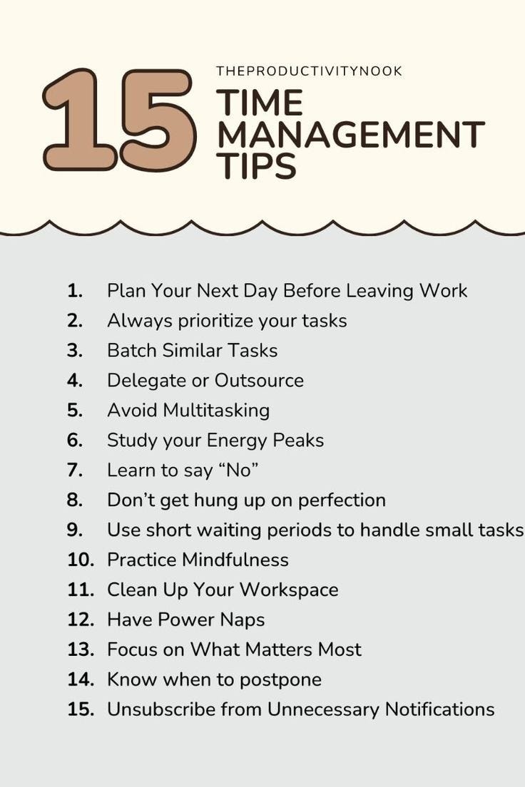 From the article 7 Time Management Techniques any Entrepreneur Can Use ...