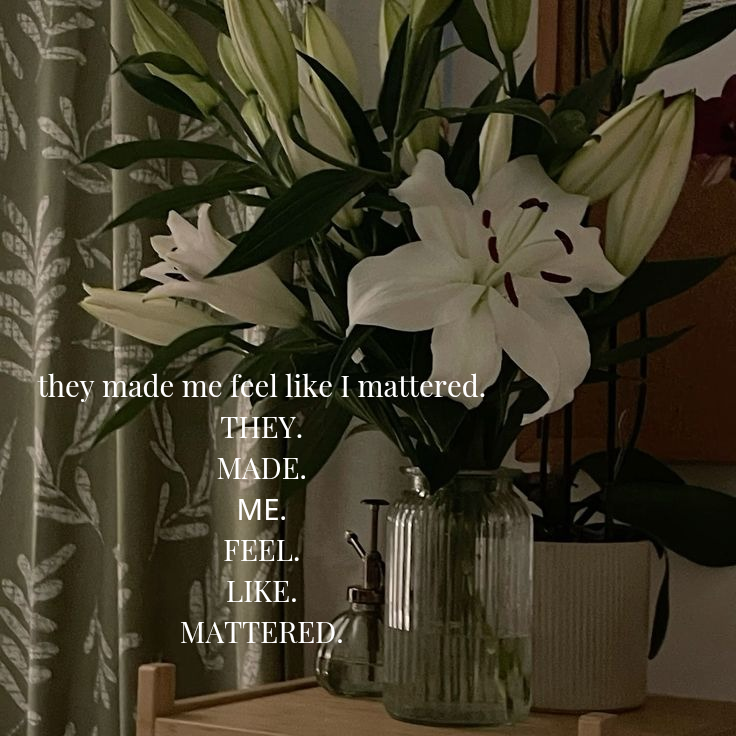They Made Me Feel Like I Mattered | by Ishaaa | Jul, 2025 | Medium