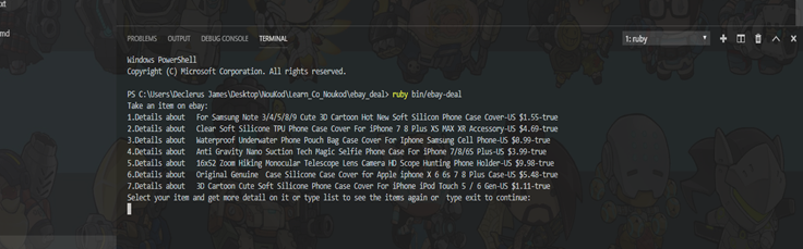 Build a command line interface app in ruby | by James Declerus | Medium