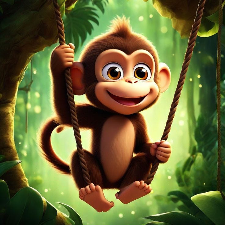 **Title: The Foolish Monkey** *Created by The World Pen* | by "THE ...