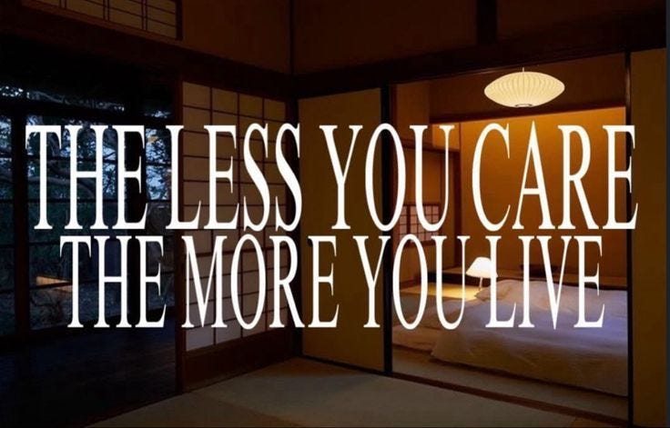 the less you care, the more you live. | by ༄˖°.☄️bluez🌊࿔*:･ | Jul, 2025 ...