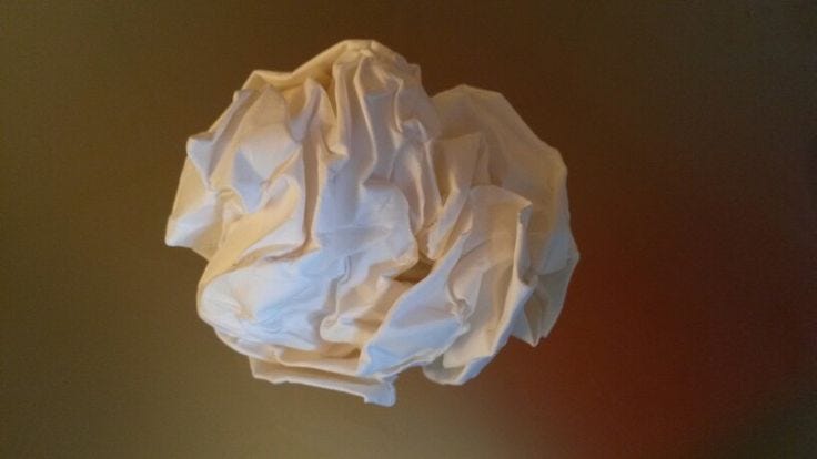 My son’s artwork. A crumpled piece of paper | by wekarea | Medium
