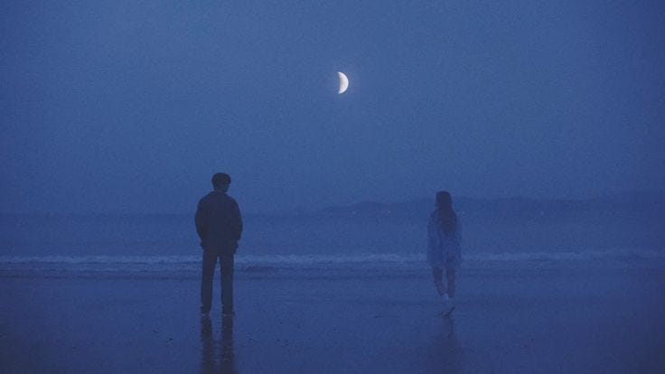 the moon is beautiful, isn't it?. Do you remember, we always went to ...