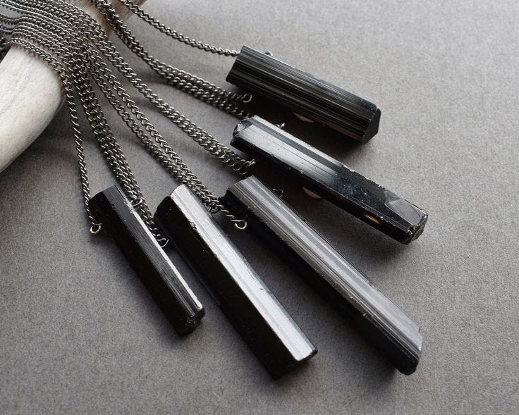 Shields of Shadow: Black Tourmaline Jewelry for Protection | by Jaslen ...