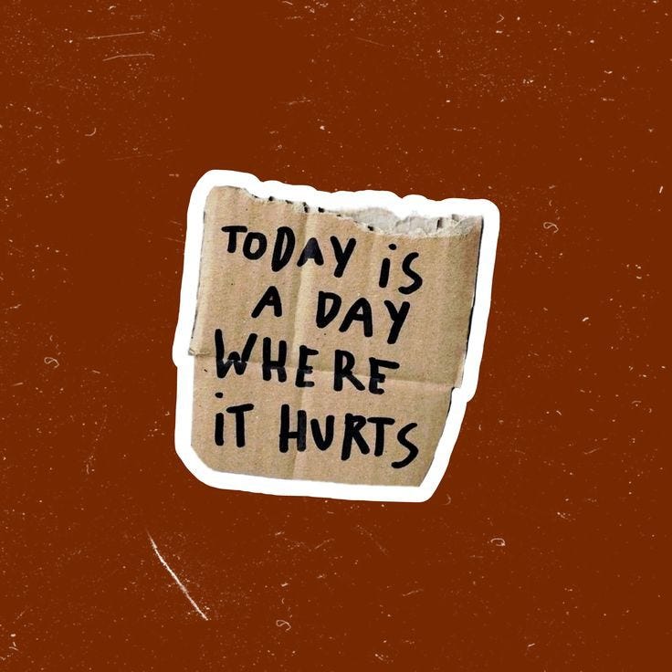 Today is a day where it hurts | by xoxophy | Medium
