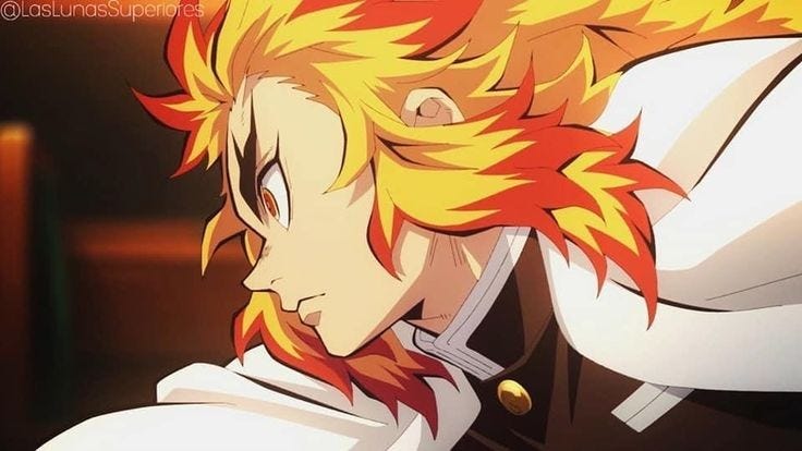 𖤓. Rengoku Kyojuro.. The Fire Breathing Hashira, Rengoku… | by Ems ...