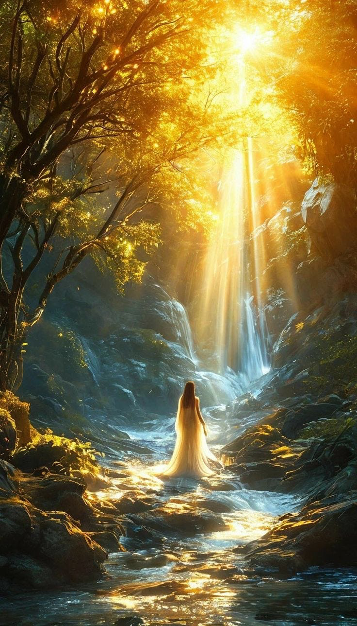 The Divine — flow writing. I felt the beam on my heart, the beauty ...
