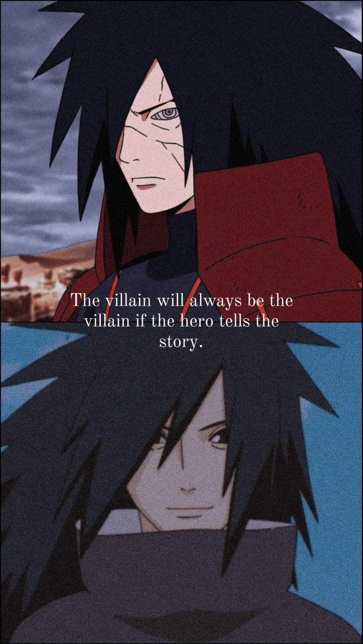 The villain will always be the villain if the hero keeps telling the ...