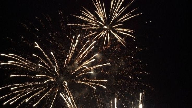 #1 piece | Lost in a crowd. Fireworks bursted in the pitch black… | by ...