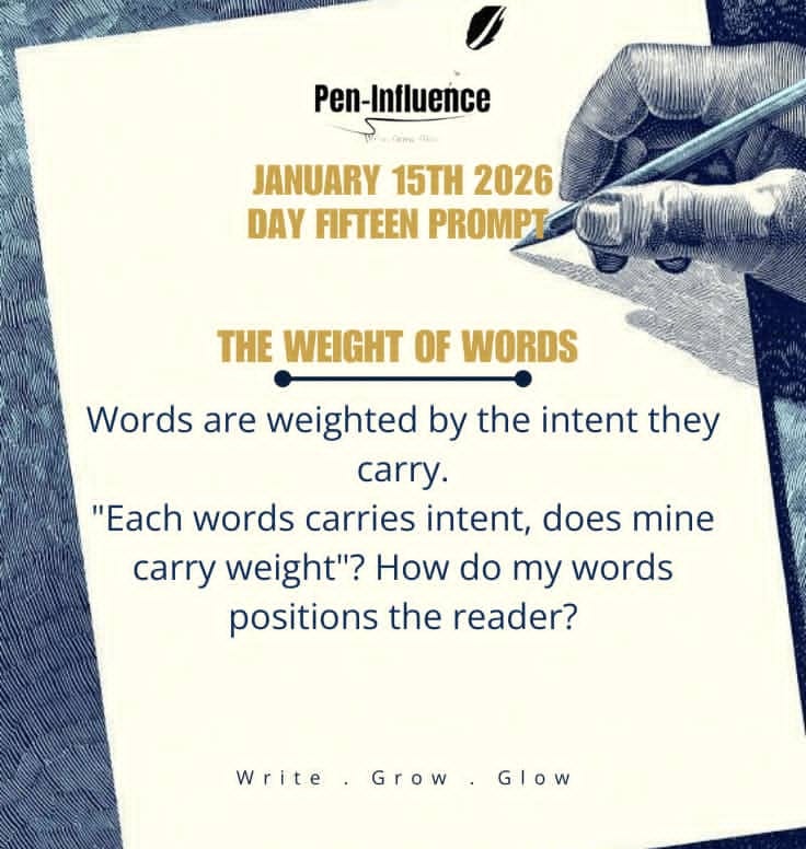 THE WEIGHT OF WORDS. Words are said to be powerful. And that is so true ...