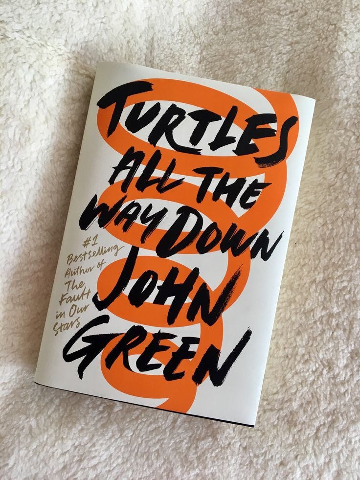 I have just finished reading John Greene’s Turtles All The Way Down and ...