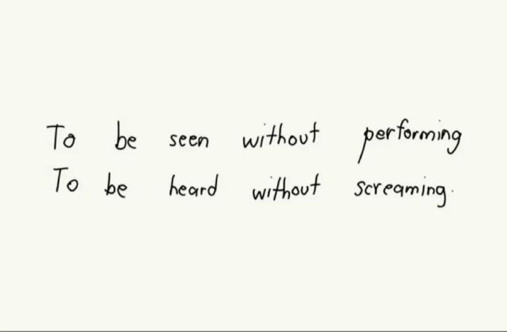 To Be Heard Without Screaming. Where honesty no longer needs volume ...