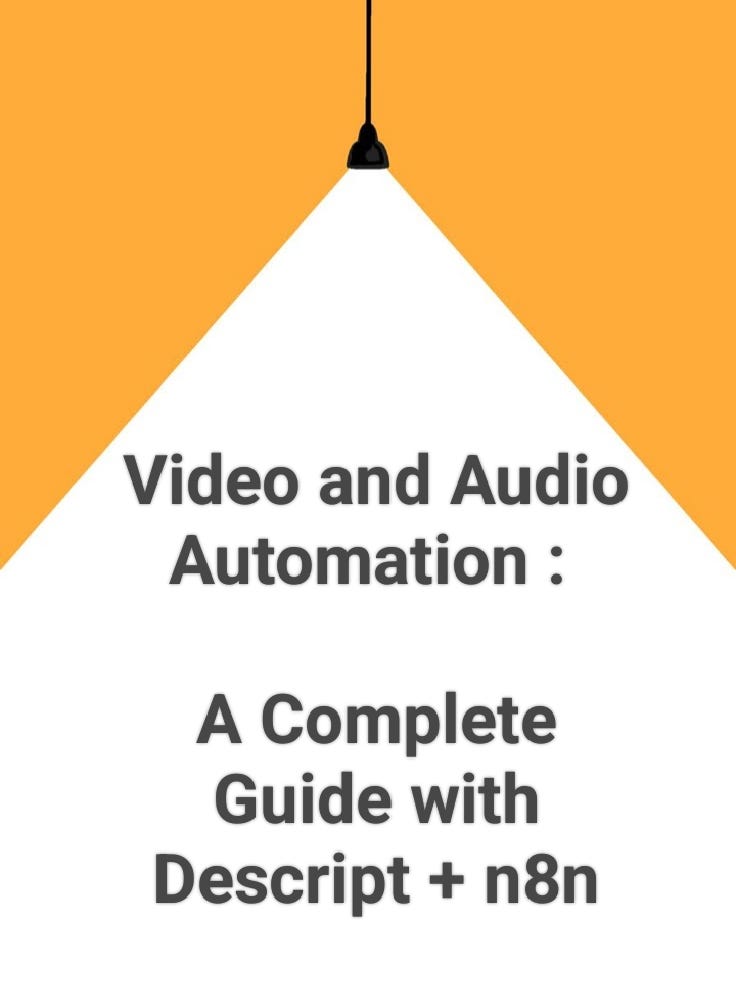 Video and Audio Automation : A Complete Guide with Descript + n8n | by ...