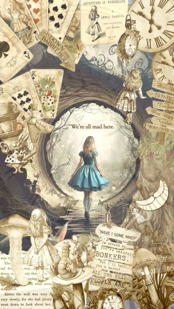 ALICE IN WONDERLAND. Down the Rabbit-hole.. | by Komal niamat | Medium