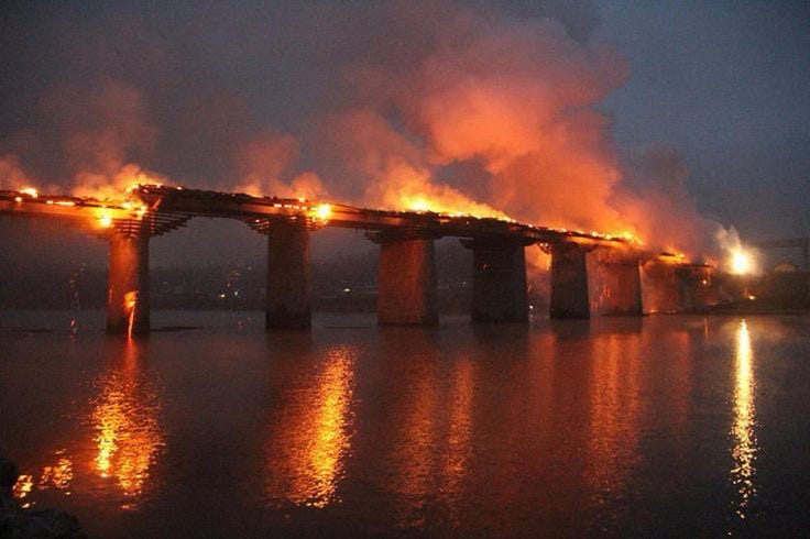 And when the bridges burned, it was my own fire that started it. | by 🫗 ...