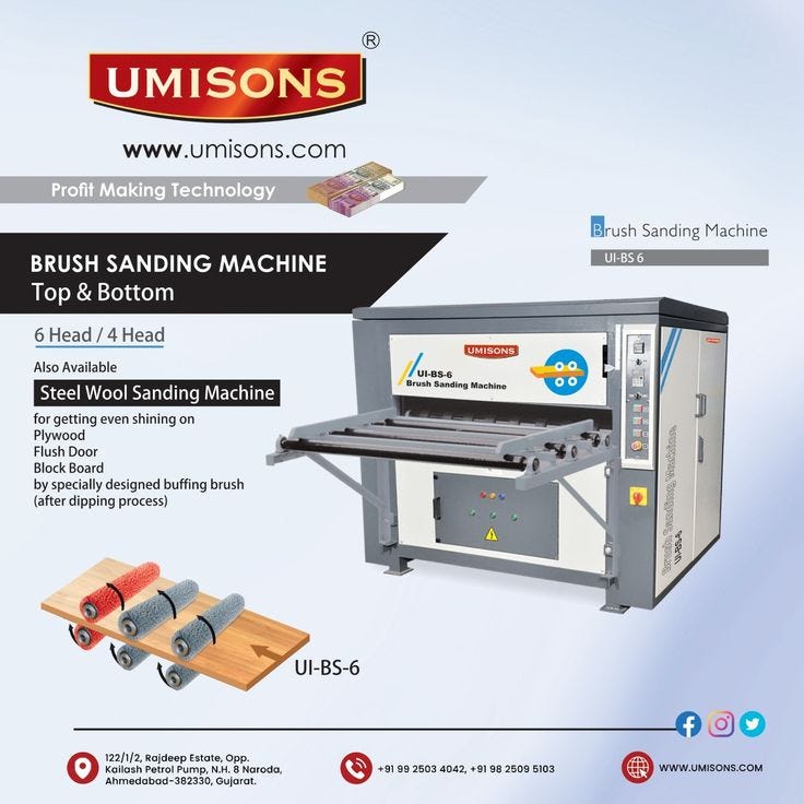 No 1 Brush Sanding Machine in Ahmedabad | Umisons Industries - Umisons ...
