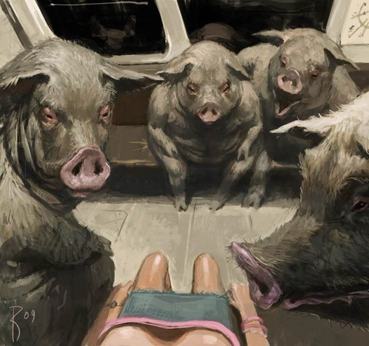 we fatten the pigs before we eat them. | by a-murder-of-crows. | Mar ...