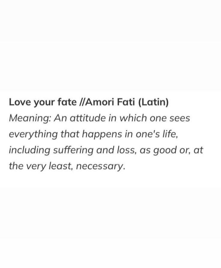 Amor Fati. Love your life, they say, but what is… | by Faizah Adeola ...