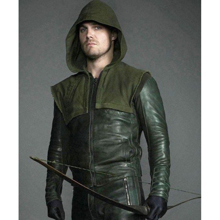 Aspire Leather presents this exclusive Green Arrow Hooded Leather ...