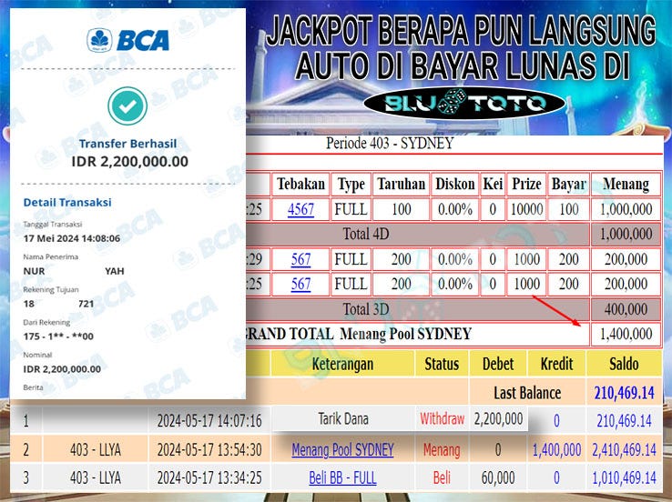 JACKPOT BERAPA PUN AUTO BAYAR LUNAS COBAIN MAIN DISINI BEBAS INVEST DI BLUTOTO - BLUTOTO - Medium