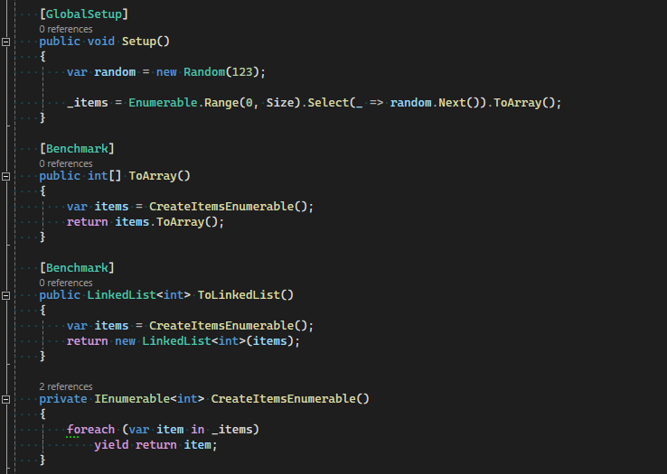 .NET — LinkedList vs ToArray. Performance comparison between… | by João Simões | Level Up Coding