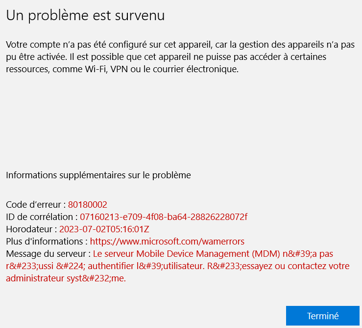 Compte Microsoft, erreur code 80180002 identification windows | by Pascal Kotté | Conseillers ...