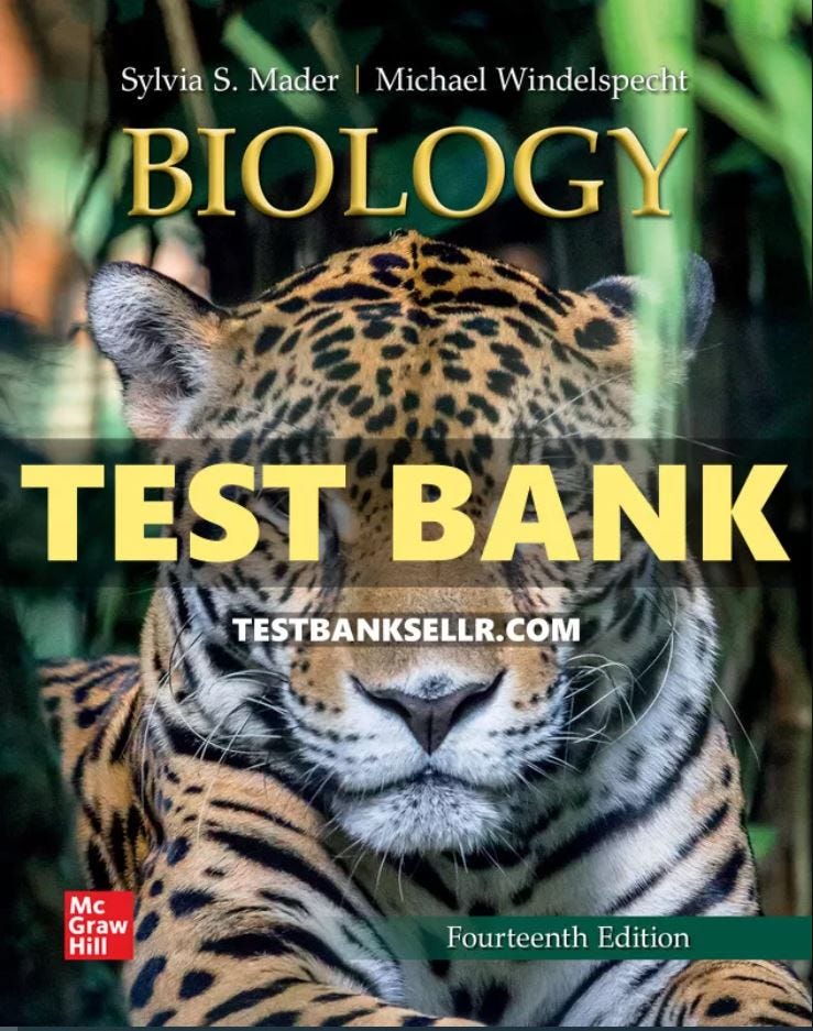 Test Bank for Biology 14th Edition Mader | by Parlazone Ma by Sara | Medium
