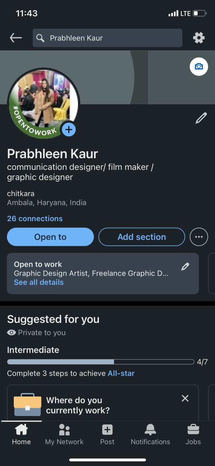 LinkedIn. LinkedIn is designed in a way to help… | by Prabhleen kaur | Medium