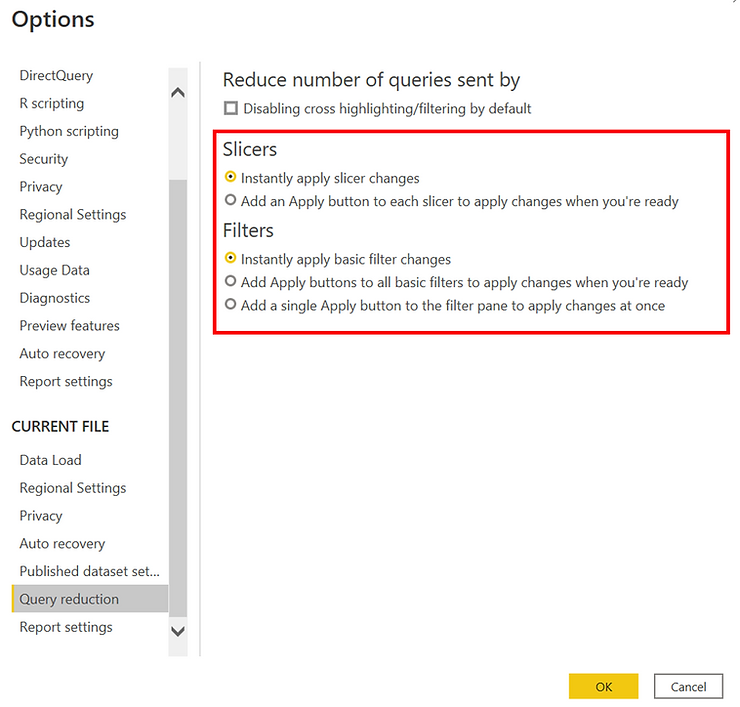 Power BI query reduction — Add an “Apply all filters” button to your report | by Data Pears | Medium