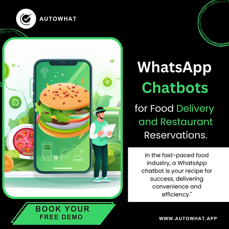 Using WhatsApp Chatbots for Food Delivery and Restaurant Reservations ...