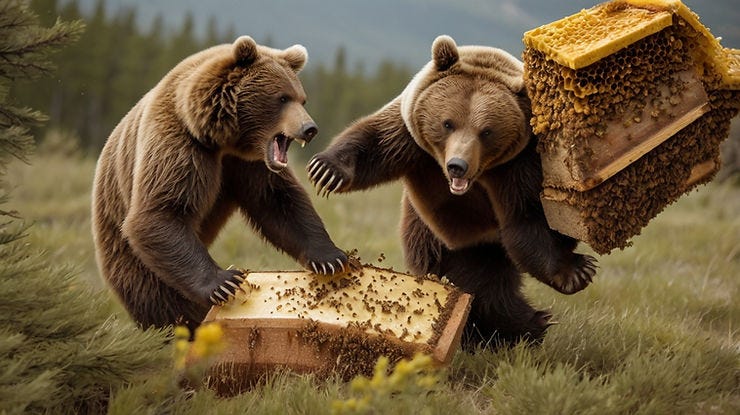 Do Bears Really Eat Honey? Exploring the Bear and Bee Connection | by Vegas Bees | Medium