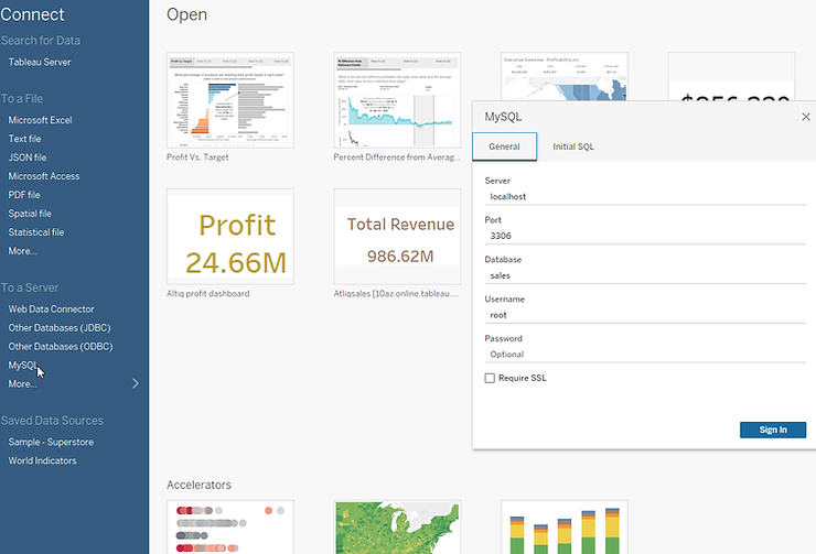 Connect Tableau to MySQL -Easy way | by Swapna L | Medium