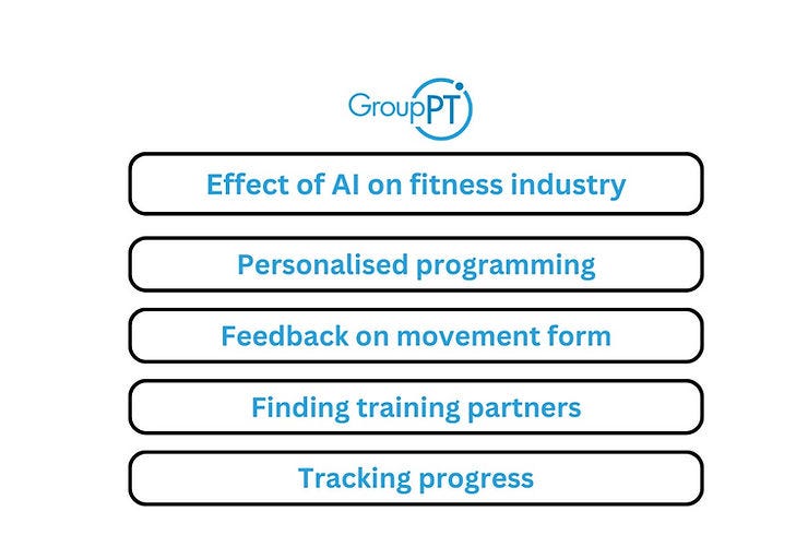 The effect of AI on the fitness industry | by GroupPT | Medium
