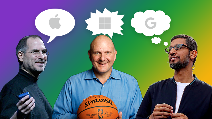 Let’s take a look of which CEO from Apple, Microsoft and Google has ...