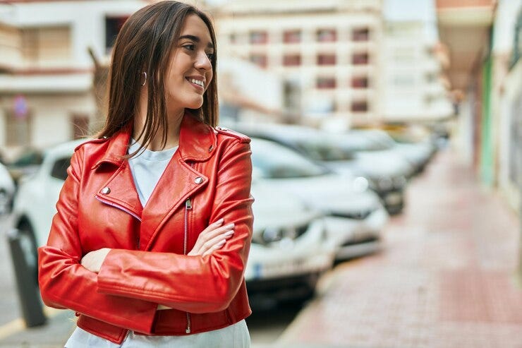 How to Style Your Red Leather Jacket for Every Season | by leather ...