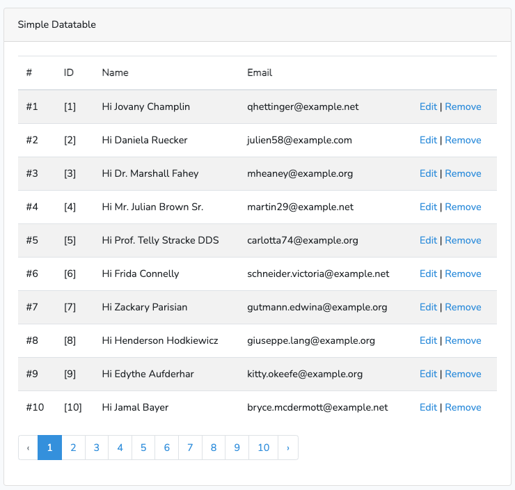Laravel Simple Datatable. Laravel Simple Datatable enhances the… | by ...