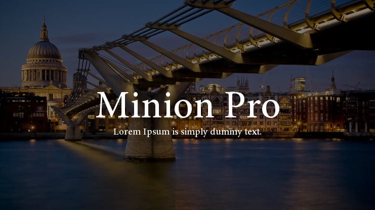 Minion Pro Font - Freefontdownload.Org - Medium