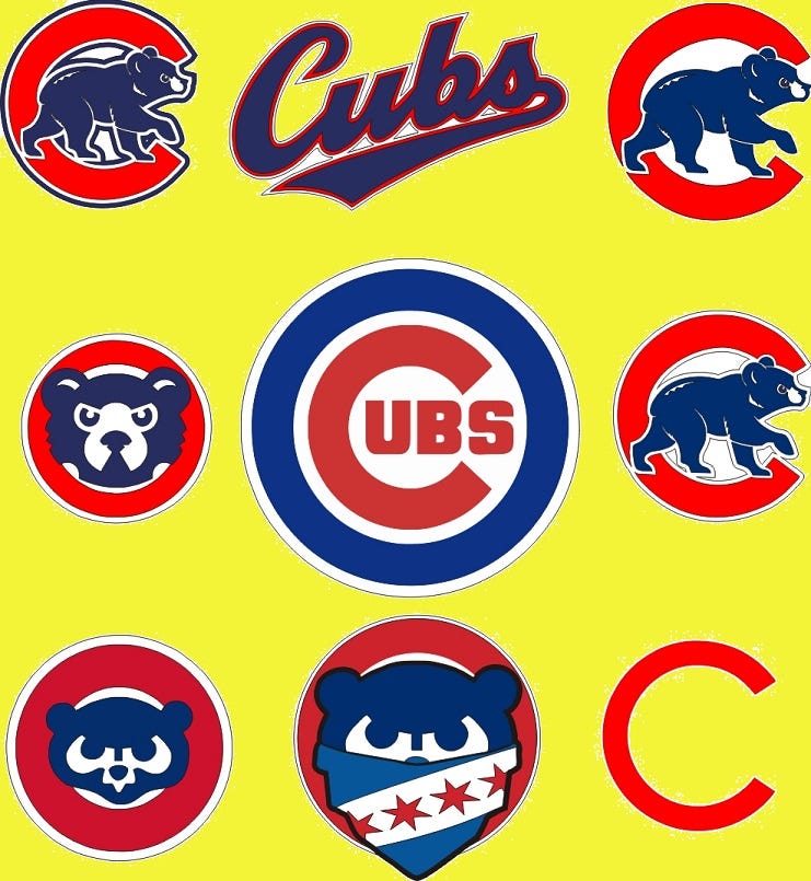 Chicago Cubs Sports Emblems Football Fan Clipart Bundle Svg Cut File