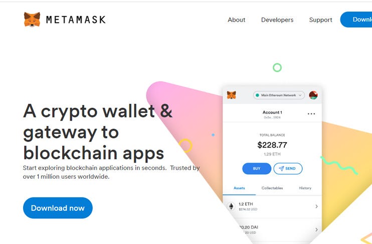 #2 Cara membuat akun di Metamask. Kita masuk di pembahasan selanjutnya ...