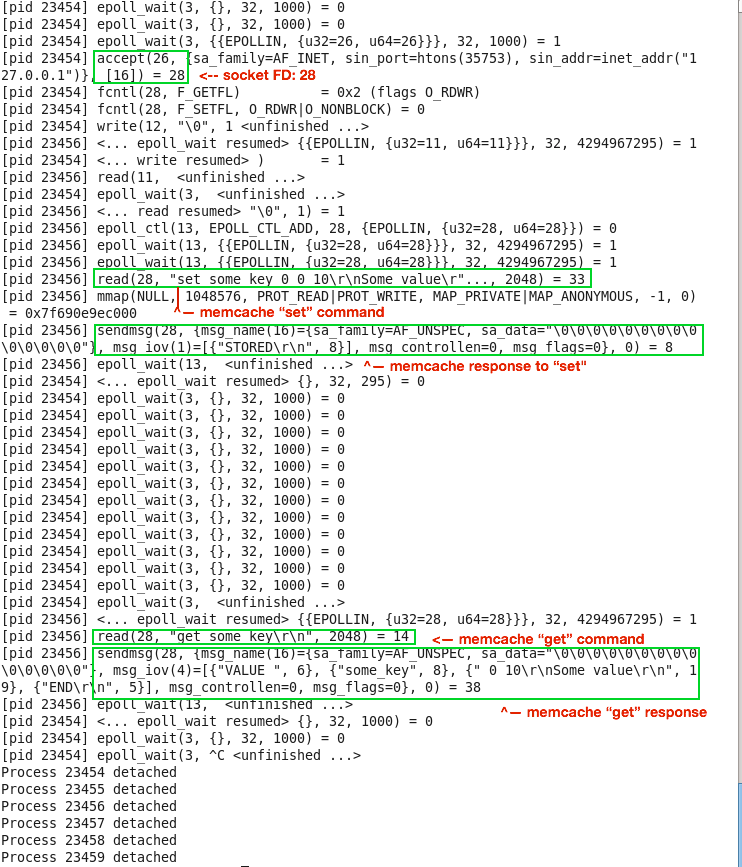 Use strace to debug Memcache and MySQL processes | by Zheng Shao | Medium