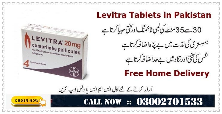 Levitra 20mg Tablets Price In Pakistan — 03002701533 | by EtsyTeleBrand ...