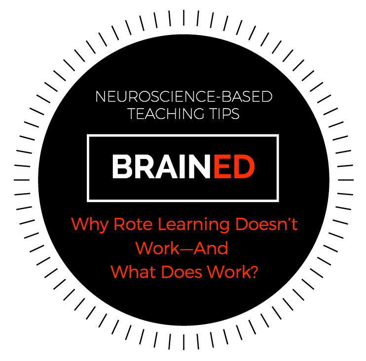 Why Rote Learning Doesn’t Work — And What Does Work? | by Todd Finley ...