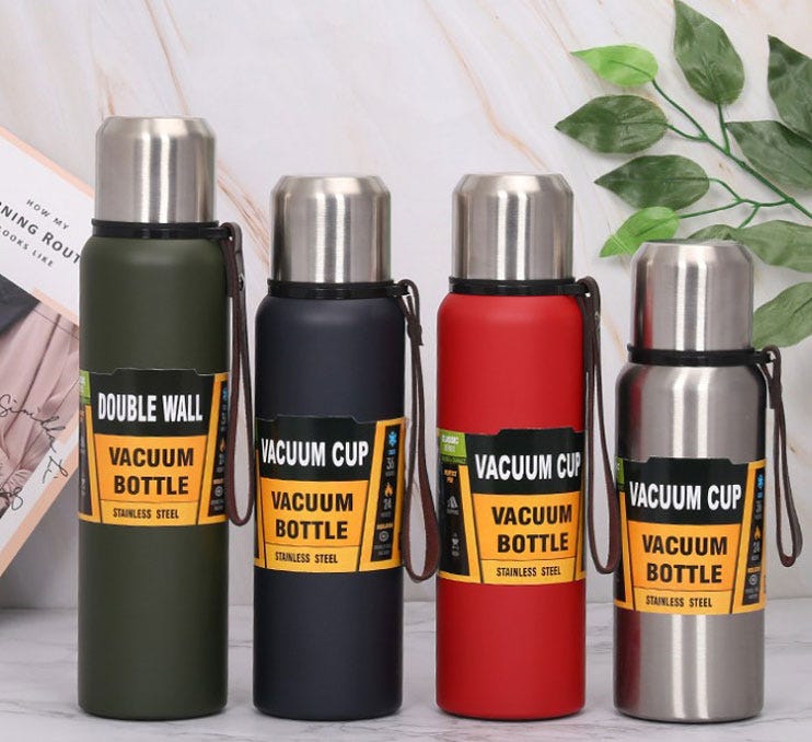 Vacuum Flask With Handles Rope | by novfeel | Medium