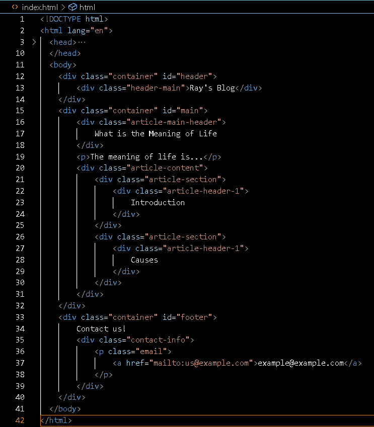 HTML Elements: Structure and Semantics | by Raymond An | Medium