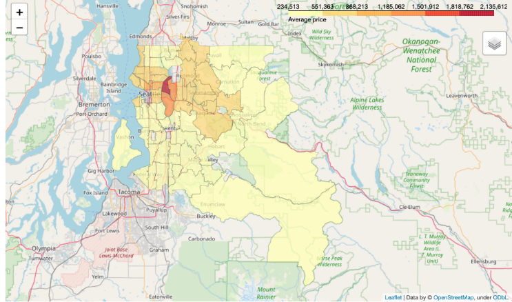 Folium for creating heatmap. I was given a project to predict house ...