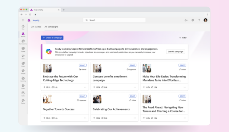 Unlock Your Teams Brillance with Viva Amplify and Copilot | by ...