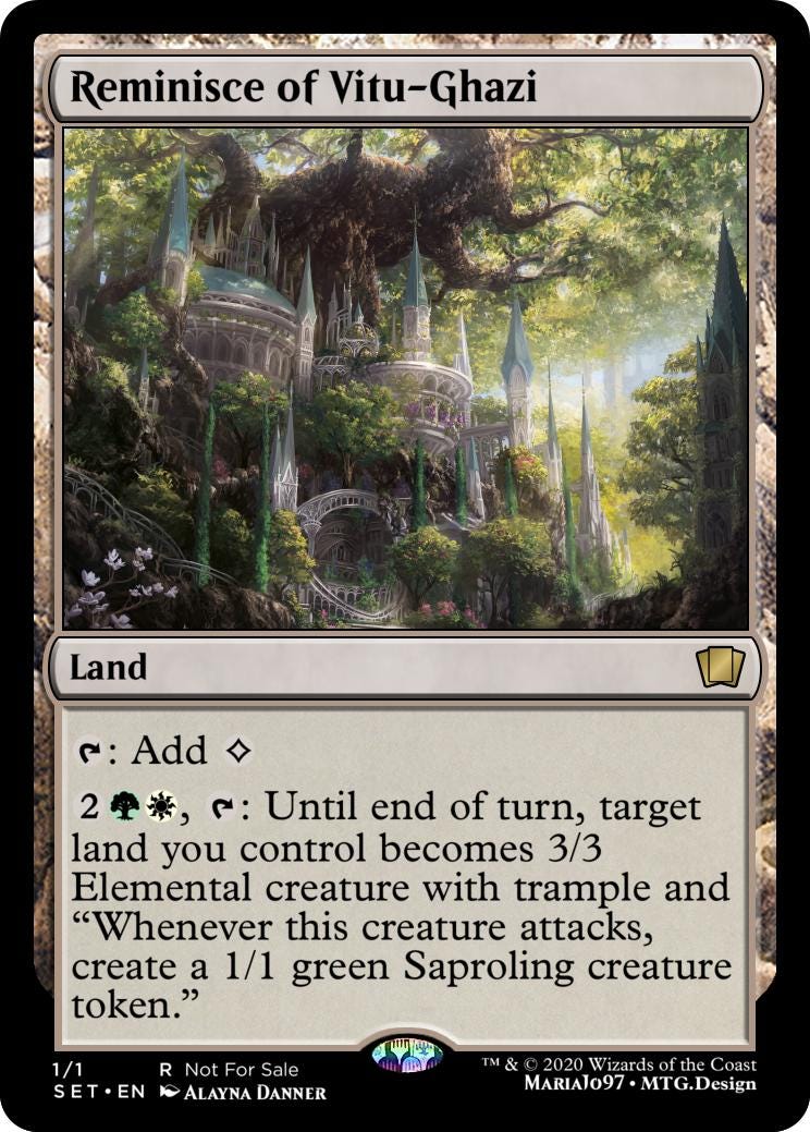 Reminisce of Vitu-Ghazi (MtG custom card) - José María Del Hoyo - Medium