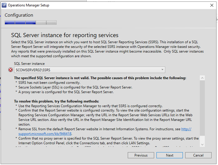 How to fix SSRS error in SCOM Reporting Service installation | by İlker ...