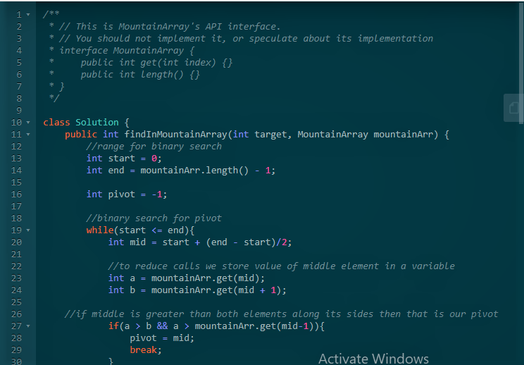 1095. Find in Mountain Array(Solution || Leetcode hard || Java) | by Palakkgoyal | Medium